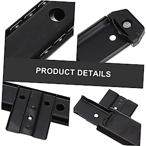 ALturN Drawer Glides,1 Pair Keyboard Track Dresser Tray L Brackets Heavy Duty Black Slides Side Under Desk Keyboard Tray Slide Out Keyboard Drawer Under Desk Slide Drawer Track Drawer Guide Rail B