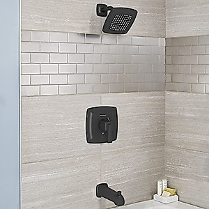American Standard TU353508.243 Townsend Bathtub Faucet and Shower Trim Kit with Water Saving Shower Head and Cartridge 1.75 GPM, Matte Black