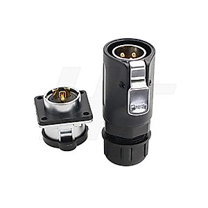 HangTon LP20 3 Pin Waterproof Connector Quick Disconnect High Voltage 30 Amp Power Bulkhead Male Cable Plug Female Panel Socket