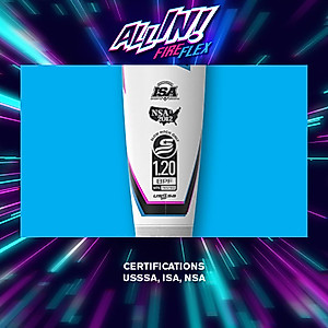 Easton | 2023 | Comic All in Slowpitch Softball Bat | Loaded | USSSA | 12.75" Barrel | 34" x 26 oz.