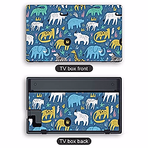 African Animals Cute Sticker Skin Protector Full Print Slim Cover for Switch Console and Switch Lite