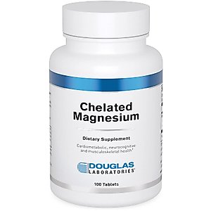 Douglas Laboratories Chelated Magnesium | Supports Energy Metabolism, Heart, Skeletal Muscles and Nervous System | 100 Tablets