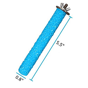 7 Pack Bird Cage Perch, Parrot Stand Wood Paw Grinding Stick for Conures Budgies Parakeet Cockatiel Conure