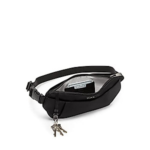 TUMI Voyageur Loha Slim Hip Bag - Waist Pack for Women & Men - Premium Fanny Pack Bag - Black & Gunmetal Hardware