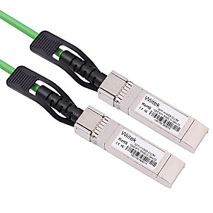 [Green Colored] 3m 10G SFP+ DAC Twinax Cable, 10Gbase-CU SFP+ Copper Cable, Compatible for Cisco SFP-H10GB-CU3M, Ubiquiti, Juniper, Mellanox, Mikrotik, Netgear, Supermicro, Open Source Switches