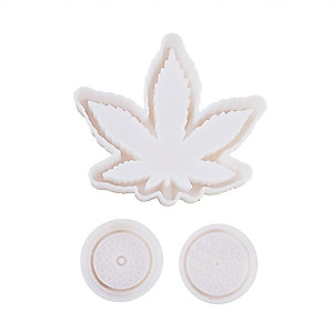 Silicone Maple Ashtray Mold,DIY Crystal Epoxy Mold Maple Leaf Ashtray Tooth Grinding Cigarette Grinding Combination Silicone Mold for Cigar Pot and Jewelry Storage Tray