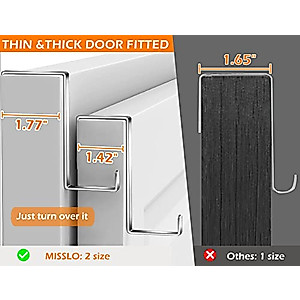 MISSLO Over Door Shoe Organizer with Deep Pockets and 24 Large Mesh Pockets White