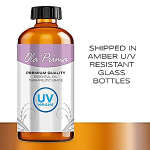 Ola Prima Lemon Eucalyptus Essential Oil – Therapeutic Grade for Aromatherapy, Diffuser, Relaxation, Cosmetic Making, Dropper – 4 fl oz – Eucalyptus Lemon Scent Aromatherapy Oil