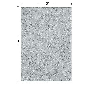 MAYSHINE - 2' x 3' - Dual Layer Felt + Rubber Rug Pad Grip Cushion | Non Slip Mat Protects Hard Floors, Secures Rug Position, and Reduces Noise