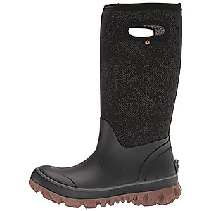 Bogs Womens Whiteout Boot Snow, Faded Print-Black, 10