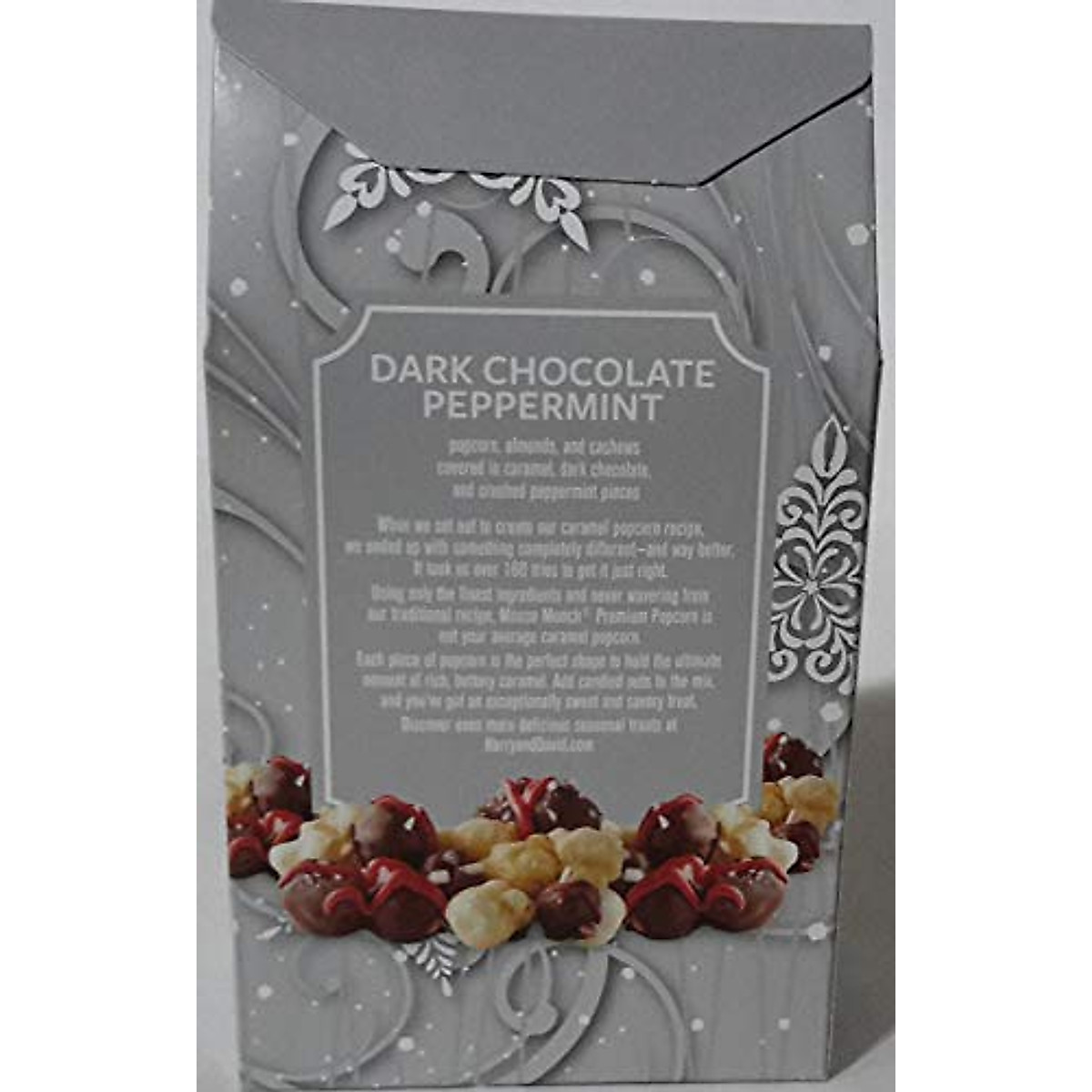 HARRY & DAVID MOOSE MUNCH PREMIUM POPCORN DARK CHOCOLATE PEPPERMINT - 10 OZ BOX