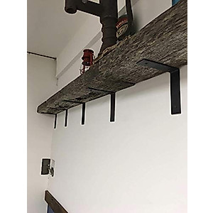 4 Pack - 8"L x 6"H Angle Shelf Bracket, Iron Shelf Brackets, Metal Shelf Bracket, Industrial Shelf Bracket, Modern Shelf Bracket, Shelving