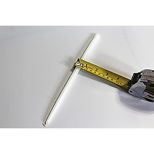 Patrician (10in Tall x 1/2'' Diameter) White Hand Dipped Skinny Taper Candles, Set of 12