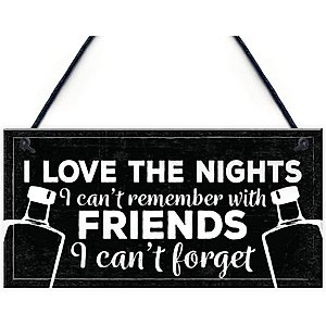 Funny Garden Signs Home Bar Beer Vodka Gin Alcohol Hot Tub Sign Friendship Gifts Wooden Sigs