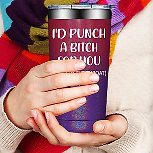 BIRGILT Best Friend Birthday Gifts for Women - Funny Friendship Christmas Gifts for Female Friends, Coworker, Sister, Bestie - 20oz Tumbler Cup