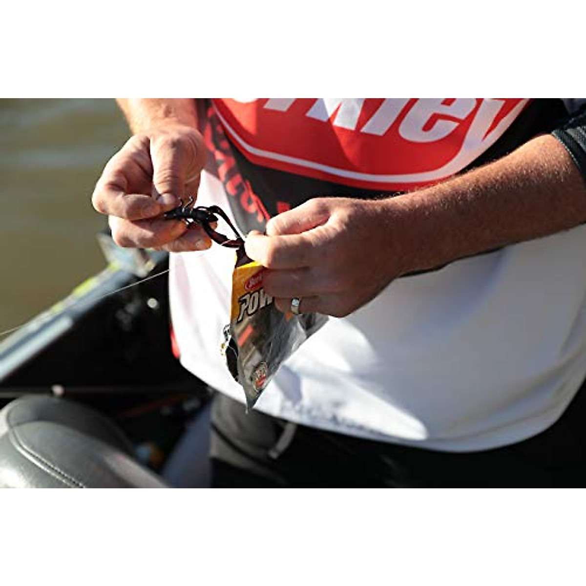 Berkley PowerBait Chigger Craw , Black Blue Fleck, 4" (9 Count)