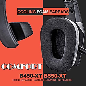 B450-XT B550-XT Kit Replacement Ear Pads Cushions - Compatible with B450 XT / B550 XT Headset I B450-XT/B550-XT Replacement Cushion Kit (Hybrid Cooling Gel Fabric)