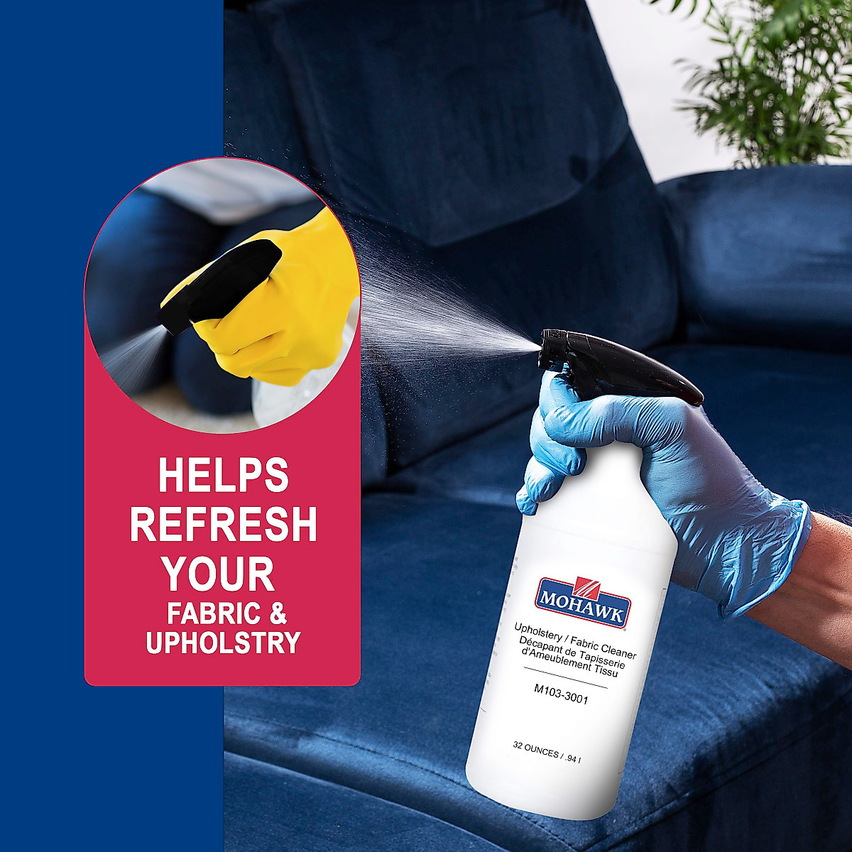 Mohawk Finishing Products Upholstery/Fabric Cleaner, 32-oz Bottle, M103-3001