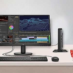 HP Prodesk 600 G6 Mini PC (Intel 8-Core i7-10700T, 64GB DDR4 RAM, 2TB PCle SSD) Tiny Business Desktop, Type-C, IST Keyboard, Mouse, DisplayPort, WiFi 6, Ethernet, 3-Yr WRT, Win11 Pro, Black