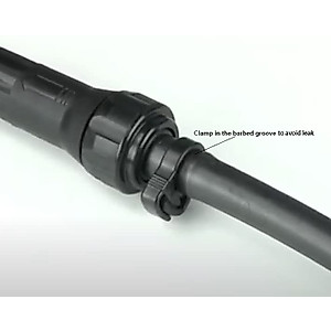 Rayurain 100pieces Inner Diameter 1/2 inch Plastic hose Clamp for Drip Irrigation Tubing (Fit O.D. 16-18mm)