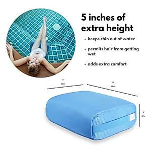 Hot Tub Booster Seat and Jacuzzi Spa Accessory, Indoor and Outdoor Use, Non-Slip Micro Dot Bottom, Fast Drying Pillow, Washable Cover.