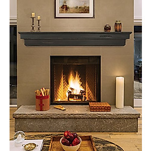 Pearl Mantels 497-60-20 Celeste Mantel Shelf, 60", Espresso Finish