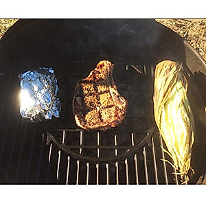 soldbbq 8835 Cast Iron 21.5" Grill Grates for Weber Original Kettle Premium 22-inch Charcoal Grill, 22'' Smokers, Replacement Parts for Weber 22" Performer Premium Grill