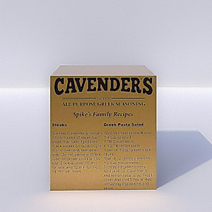 Cavender's All Purpose Greek Seasoning - 8 oz (pack of 4) and exclusive Cavender's Recipe 4 Pack box!!
