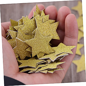 Gadpiparty 100pcs Wedding Table Scatter Five Stars Confetti Star Glitter Confetti for Confetti Paper Heart Confetti Paper Confetti Valentine Confetti Cake Decor Tableware Baby Dining Table