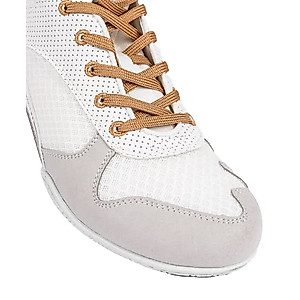 Venum "Elite" Boxing Shoes - White/Gold