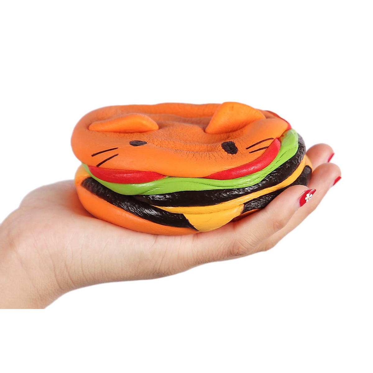 Anboor 4.5" Squishies Jumbo Slow Rising Kawaii Squishie Cat Hamburger Bread Toy