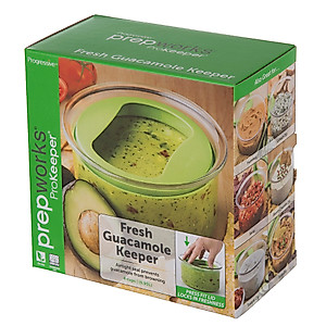PrepWorks by Progressive Fresh Guacamole ProKeeper Plastic Kitchen Storage Container with Air Tight Lid