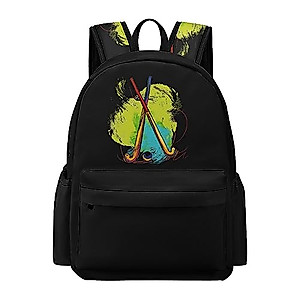 Field Hockey Travel Backpack Lightweight 16.5 Inch Computer Laptop Bag Casual Daypack for Men Women