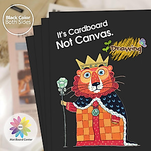 Mat Board Center, 10 Pack 16x20 Black Uncut Mat Boards/Backing Matt Boards for Crafts, Frames, Photos and More