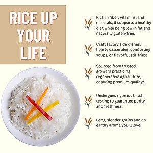 Mountain High Organics Certified White Long Grain Rice 6 Gallon/40 LB Bucket