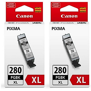 Canon PGI-280XL Ink Cartridge Pigment Black 2 Pack in Retail Packing