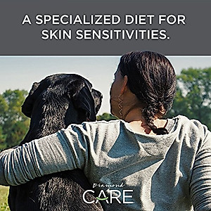 DIAMOND CARE Grain-Free Formulation Adult Dry Dog Food for Sensitive Skin Specially, Itchy Skin or Allergies Made with Hydrolyzed Protein from Salmon 25lb