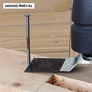 EONLION 50Pcs Metal Wood Oscillating Multitool Quick Release Saw Blades Kit Compatible with Fein Multimaster Porter Cable Black, Decker Bosch Dremel Craftsman Ridgid Ryobi Milwaukee Dewalt Rockwell