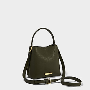 KATIE LOXTON Lucie Womens Vegan Leather Adjustable Detachable Strap Crossbody Plum