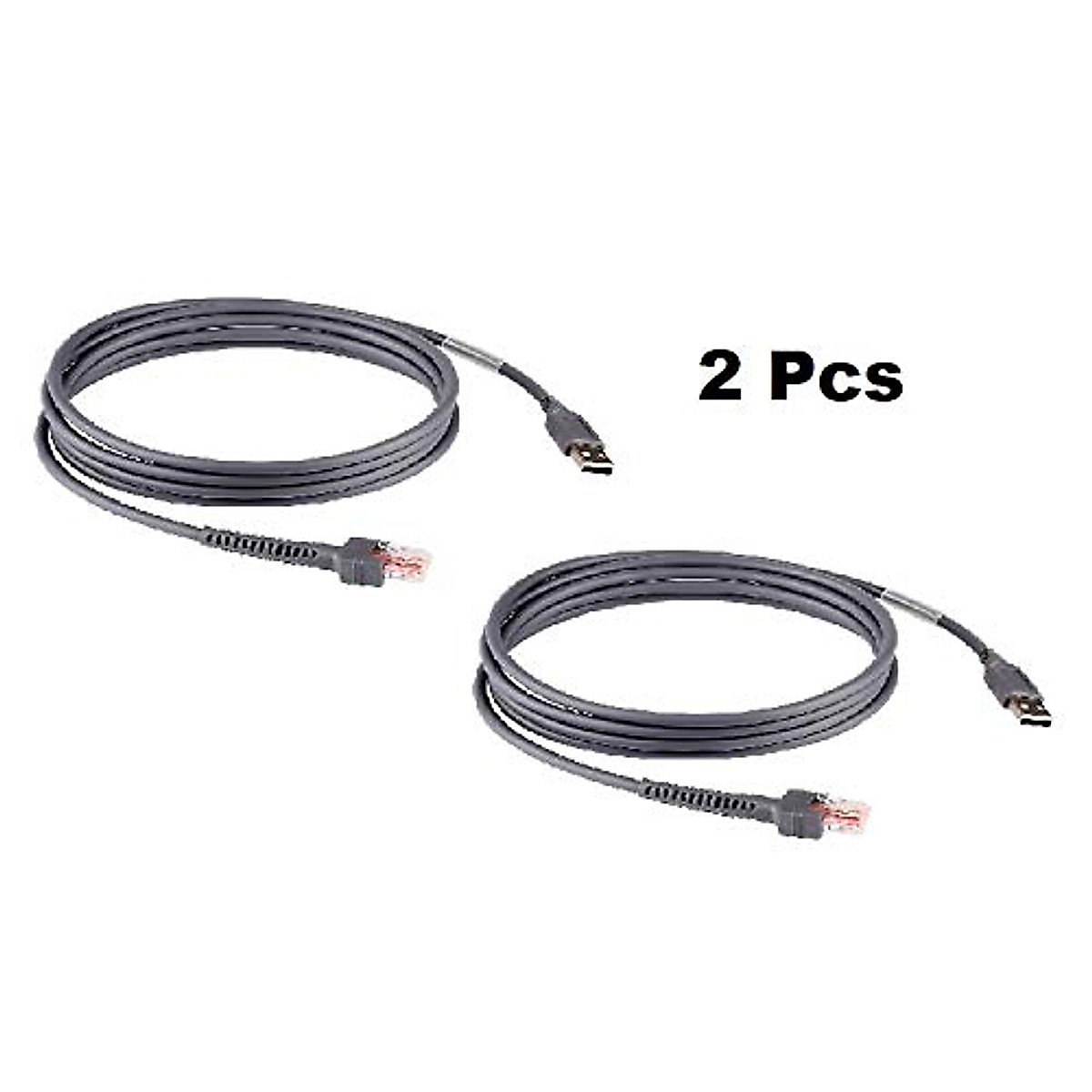 Symbol LS2208 USB Cable CBA-U01-S07ZAR (2 PACK)