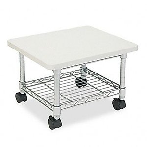 Safco Underdesk Printer/Fax Stand STAND,UNDER-DESK,GY VZ01423 (Pack of 2)