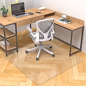 BesWin Office Chair Mat for Hardwood Floor, 71''×71'' Extra Large Desk Chair Mat for Hard Floor & Tile Floor, Heavy Duty Floor Protector for Home, Office, Kitchen, Living Room, Multi-Purpose