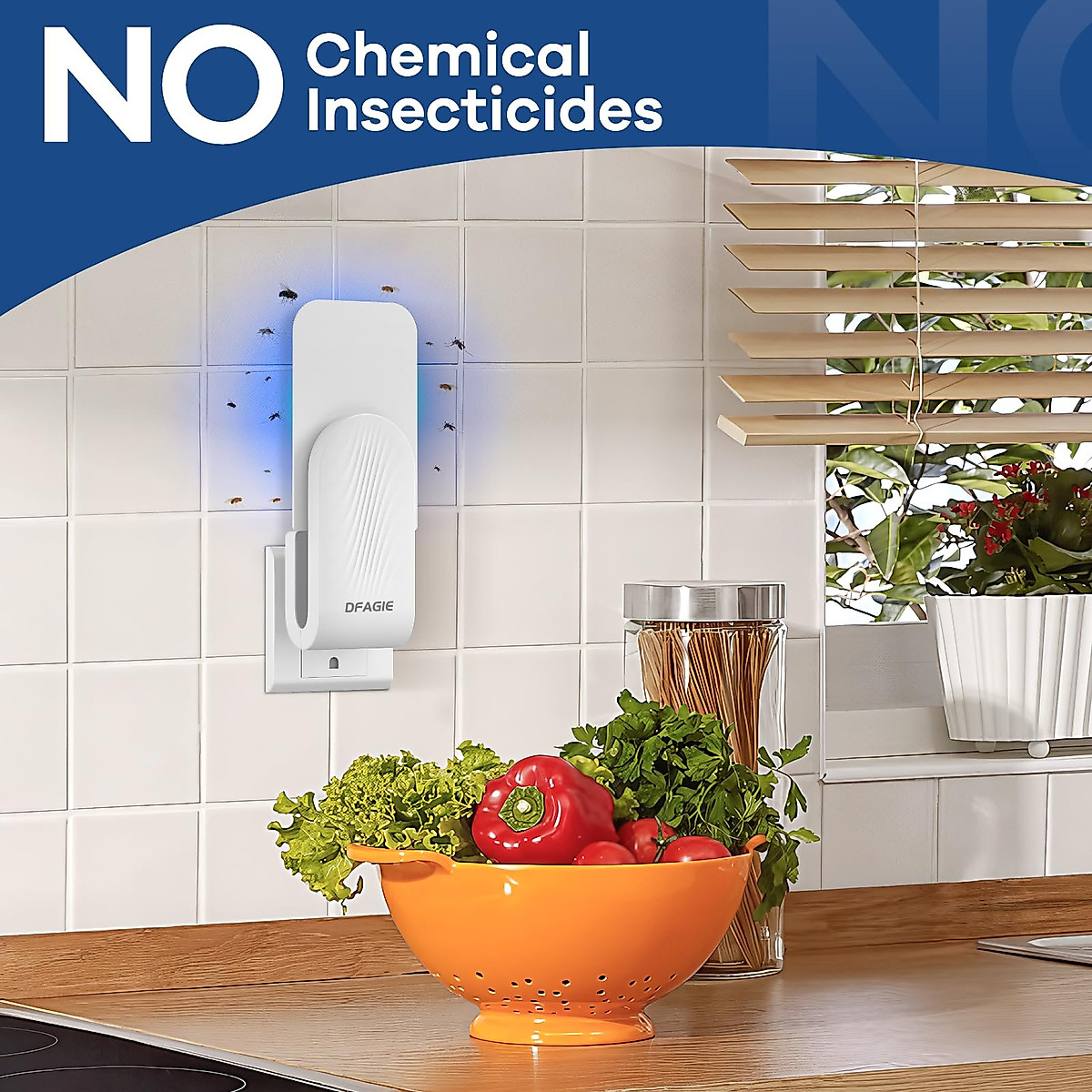 DFAGIE GS6 Fly Trap Indoor Refill Glue Cards, Replacement Glue Card 10 Pack