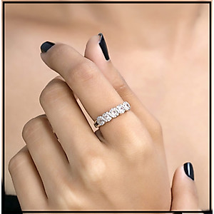 Dazzlingrock Collection Round White Diamond & Morganite Wedding Stackable Band in 10K Rose Gold, Size 7