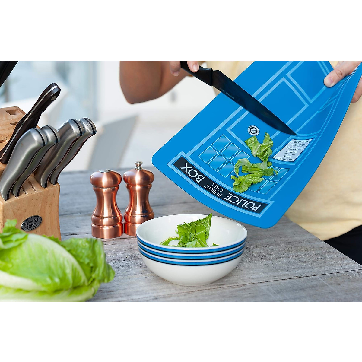 Doctor Who TARDIS Cutting Board - Flexible Silicone, with Non-Slip Base