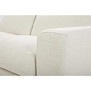 JFGJL Extra-Deep Down-Filled Loveseat Sofa Couch, 75.6" W, Cream