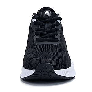 GANNOU Women's Air Running Shoes Fashion Tennis Sport Gym Jogging Walking Fitness Sneakers Black US 8.5