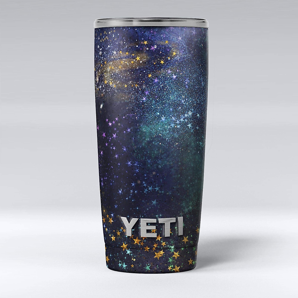 Design Skinz Swirling Multicolor Star Explosion - Skin Decal Vinyl Wrap Kit Compatible with The Yeti Rambler Cooler Tumbler Cups