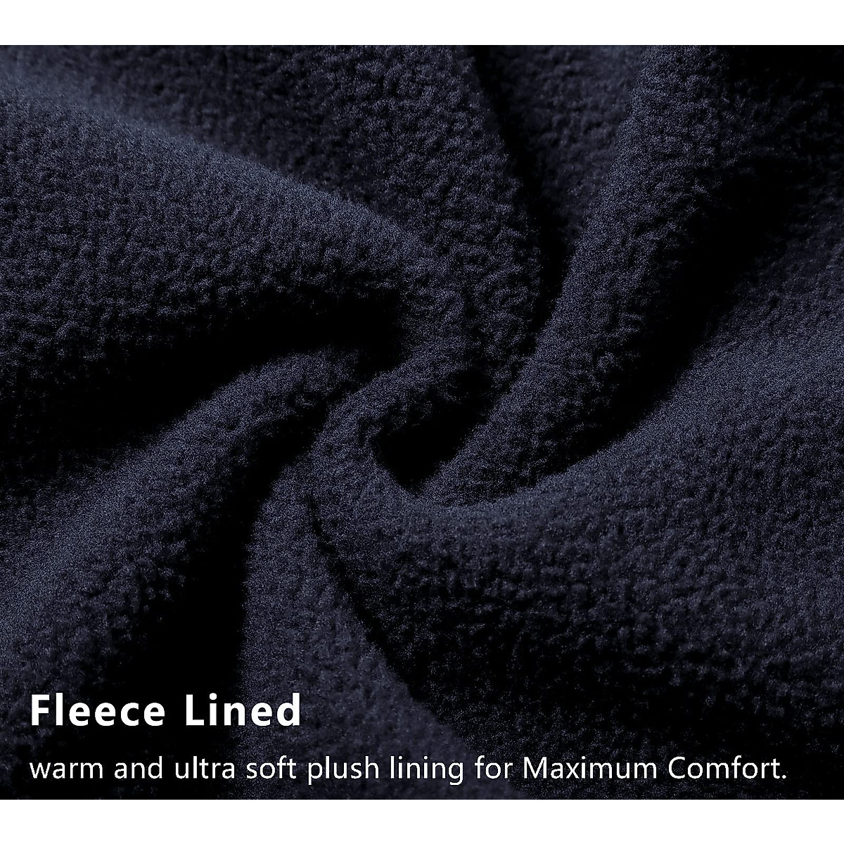 THE GYM PEOPLE Men's Fleece Crewneck Sweatshirt Thick Loose fit Soft Basic Pullover Sweatshirt(Navy Blue, Large)