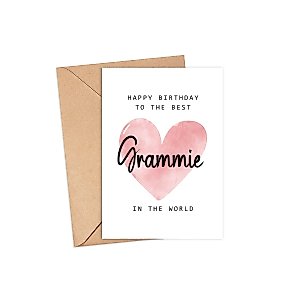 Happy Birthday To The Best Grammie In The World Card - Grammie Birthday Card - Grammie Card - Mother's Day Gift - Happy Birthday Card Happy Birthday Mom